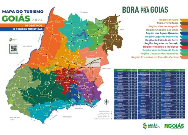 Goiás Amplia Mapa do Turismo com 86 Municípios
